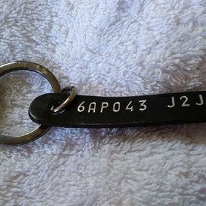 Miu Miu | Accessories | Miu Miu Logo Leather Key Ring Chain With Clasp ...